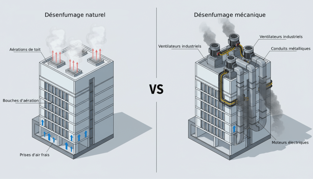 Désenfumage naturel fonctionnement et réglementation 2026